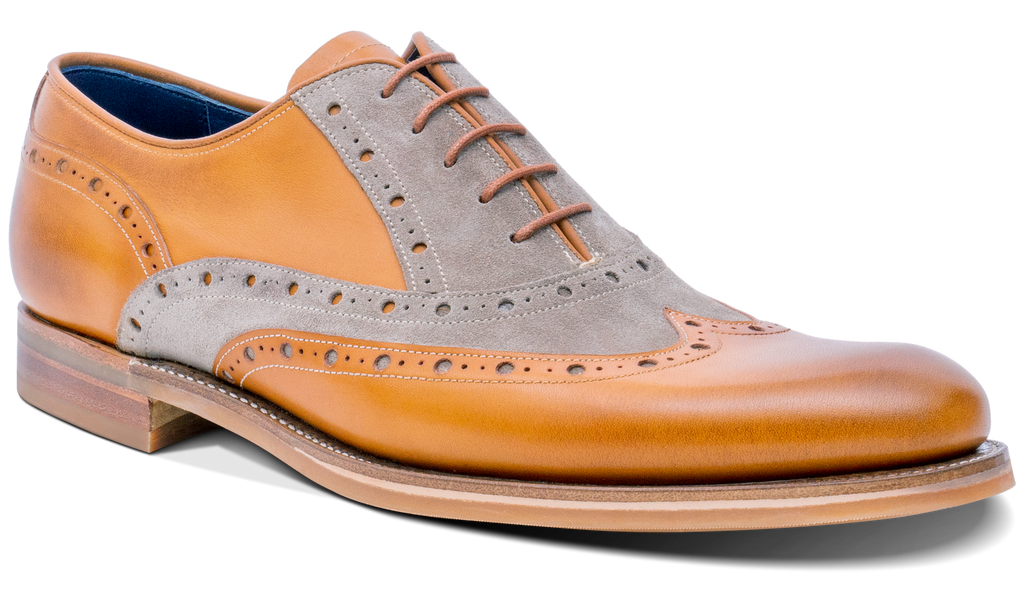 Abingdon - Cedar Calf/Parchment Suede | Barker Shoes Rest of World