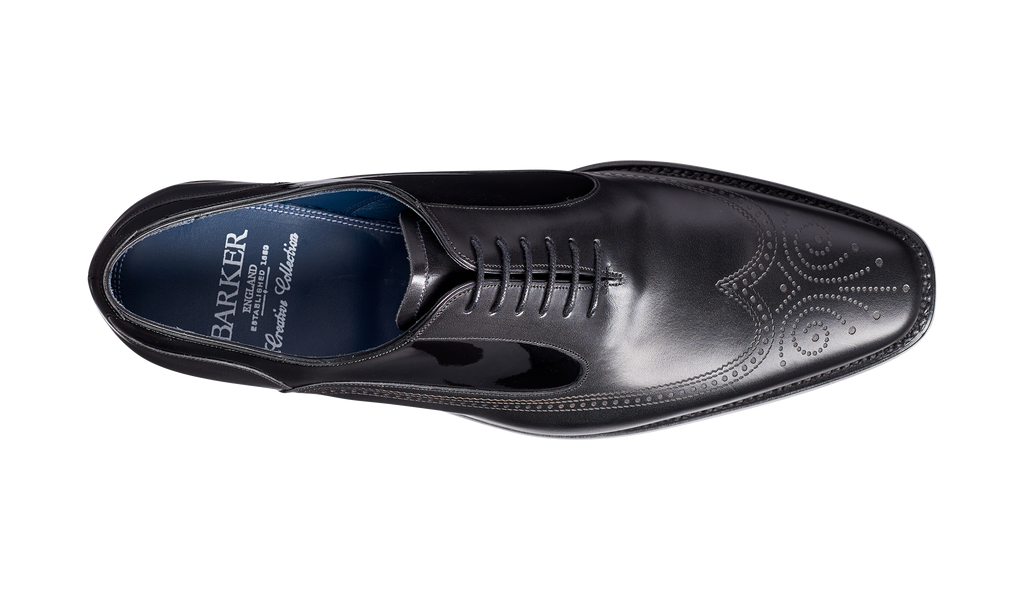 Harding - Black Calf Patent | Barker Shoes Rest of World