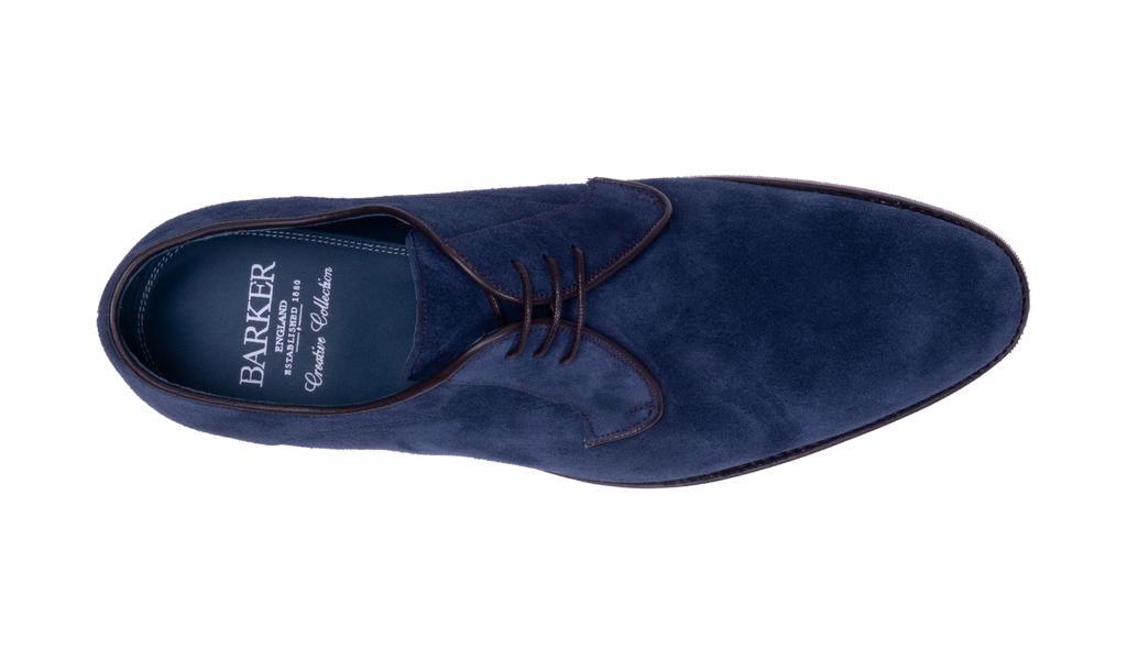 Derby - Navy Suede | Barker Shoes Rest of World